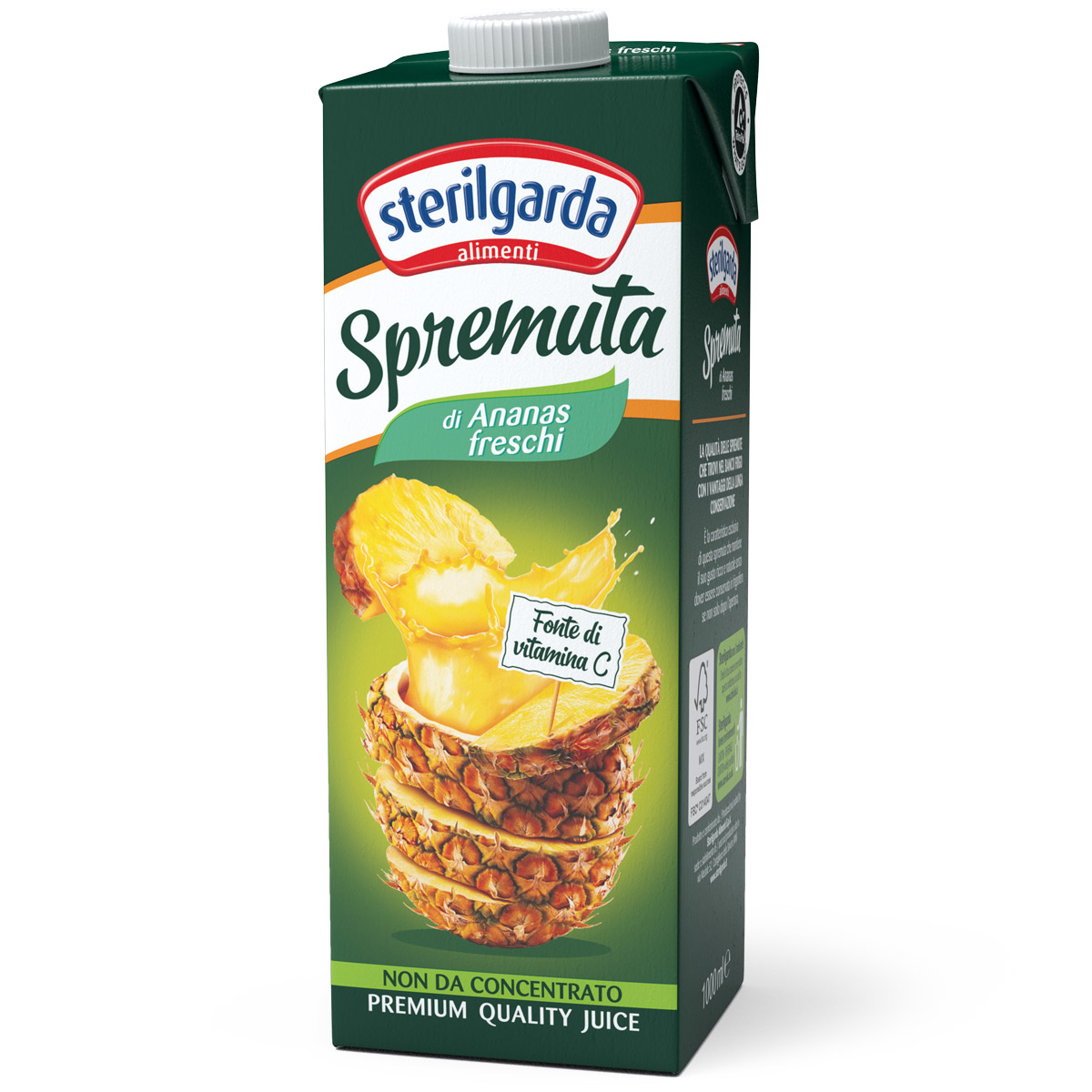 Spremuta Sterilgarda Gusto Ananas 1000 ml | Sterilgarda Alimenti