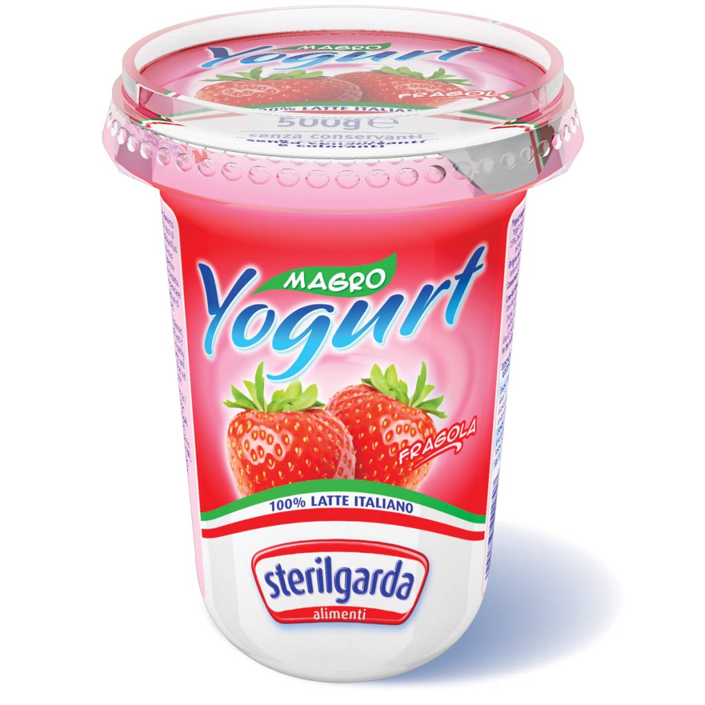 Yaourt Allégé Sterilgarda Goût Fraise 500 g | Sterilgarda Alimenti
