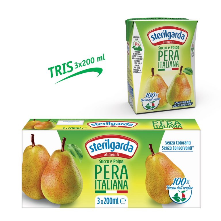 Succo e Polpa di Pera Sterilgarda 3 x 200 ml